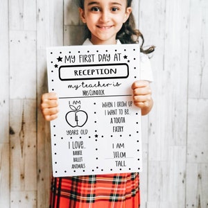 First Day of School Sign, First Day of School Board, First Day of ...