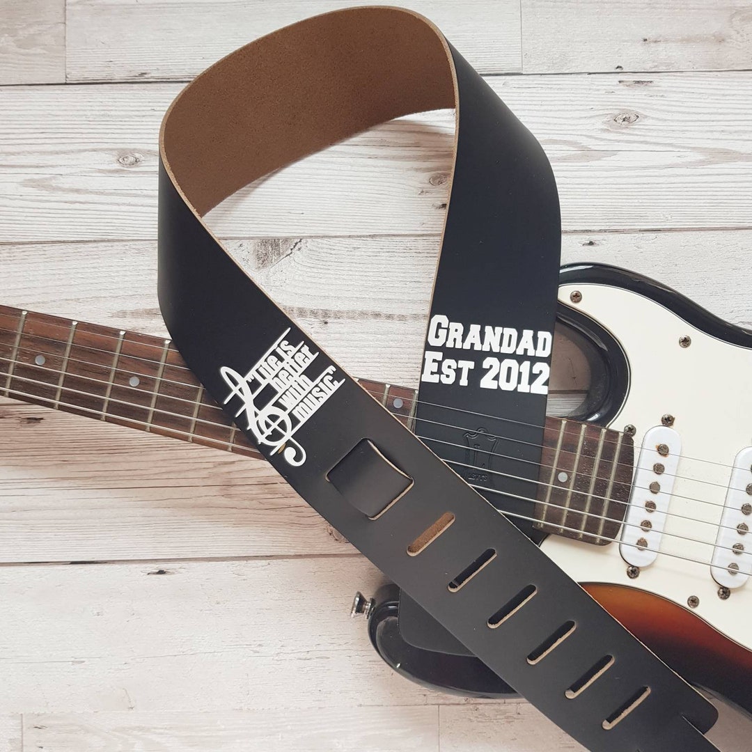 Custom Guitar Strap, Leather Gifts, Valentines Gifts for Men ...