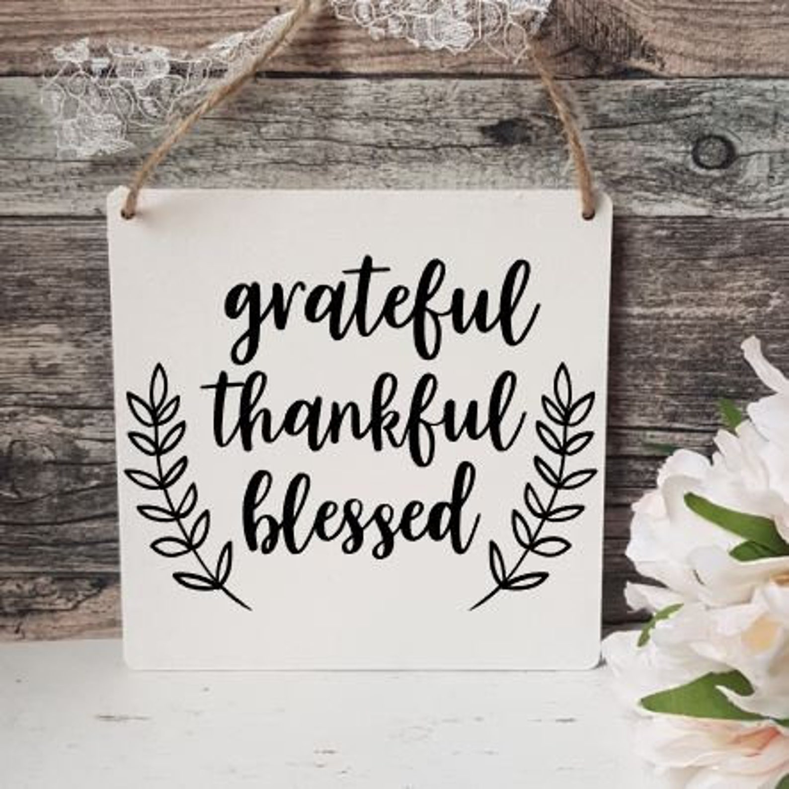 Thanksgiving Decor Thanksgiving Signs Grateful Thankful - Etsy