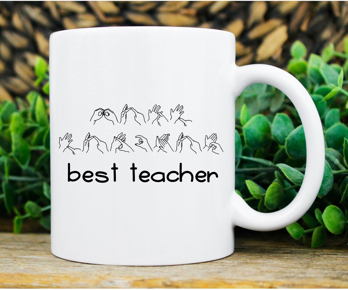 Personalised BSL Teacher Gift BSL Teacher Mug Thank You - Etsy