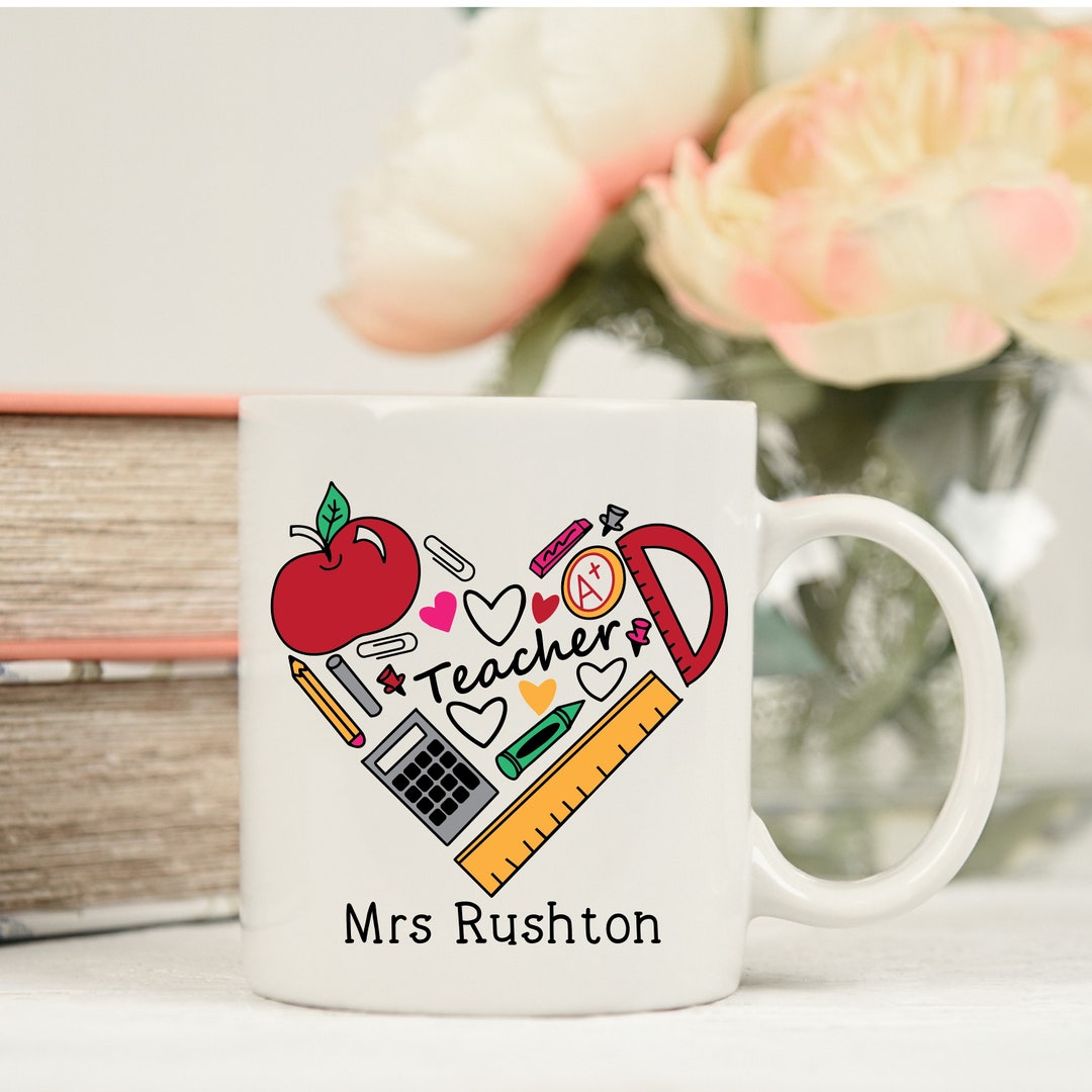 Personalised Teacher Gift End of Year Gift Mug for Teacher - Etsy