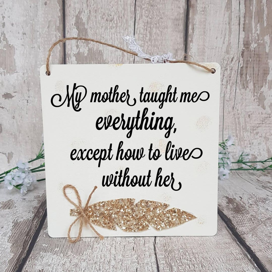 In Memory of Mum, Christmas Memorial Plaque, Bereavement Gift ...