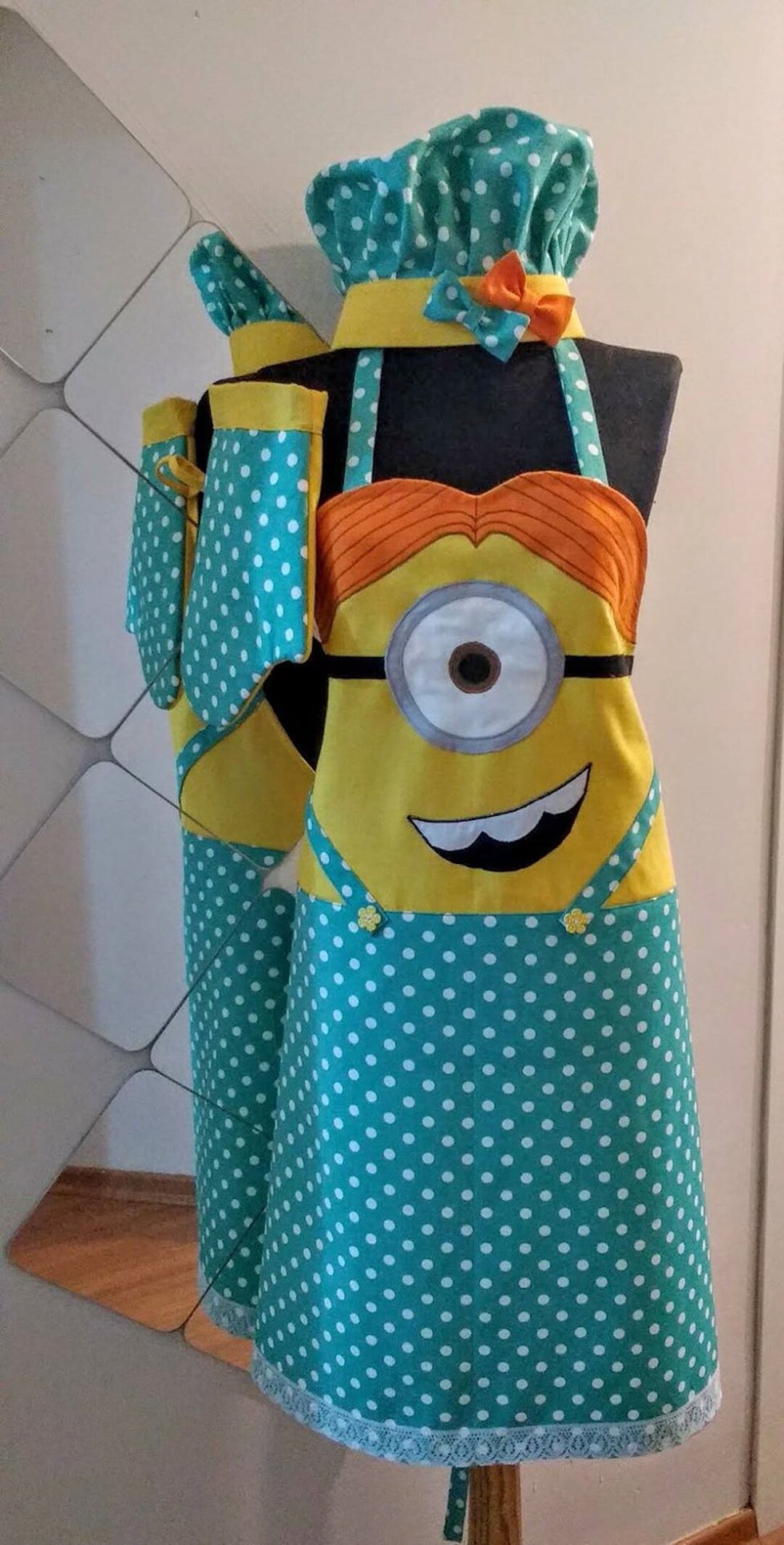 Despicable Me Minions Kitchen Apron Girl Minion - Etsy