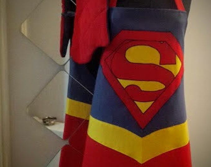 Superman Kitchen Apron - Etsy
