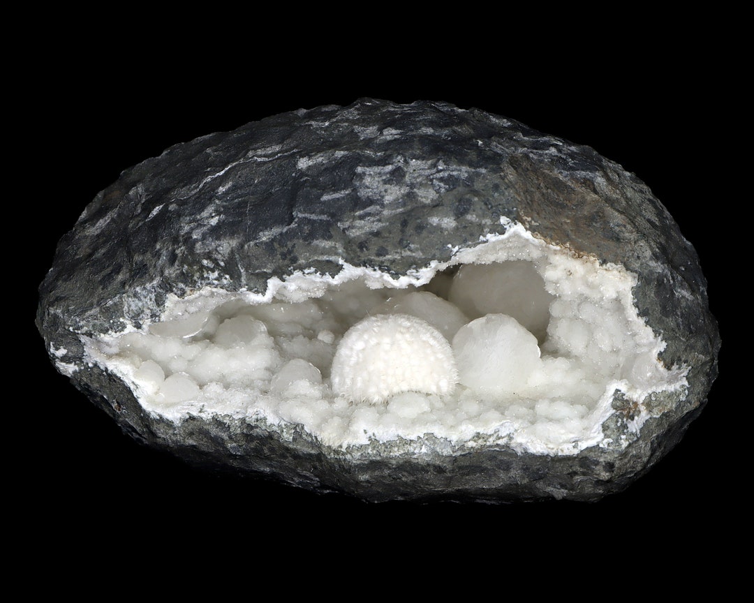 Natural OKENITE Gyrolite Quartz Minerals Geode India J 18 - Etsy