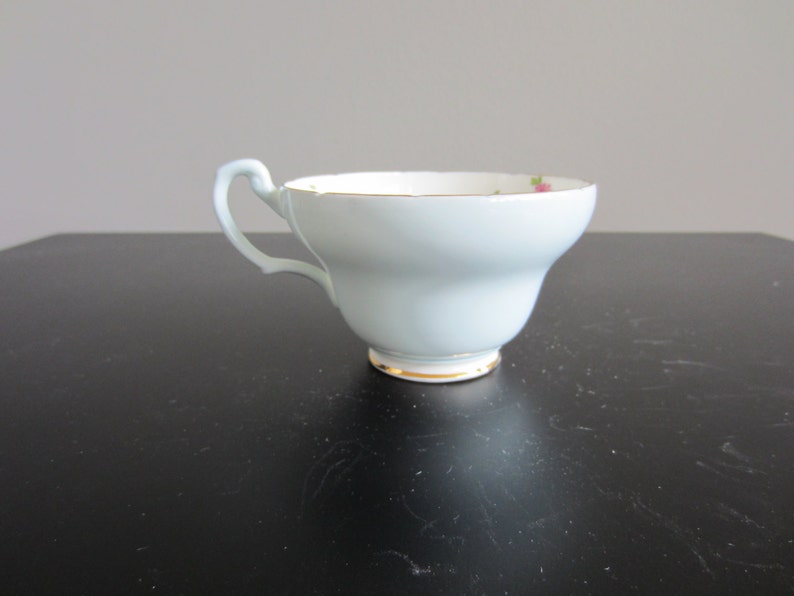 Foley Cup and Saucer Baby Blue and Flowers 2968 - Etsy