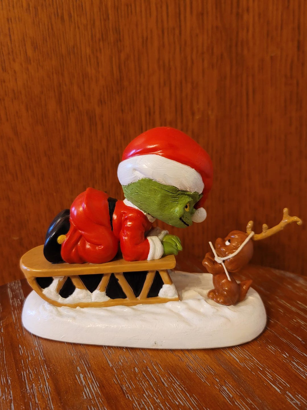 Grinch Altered Precious Moments Statue - Etsy