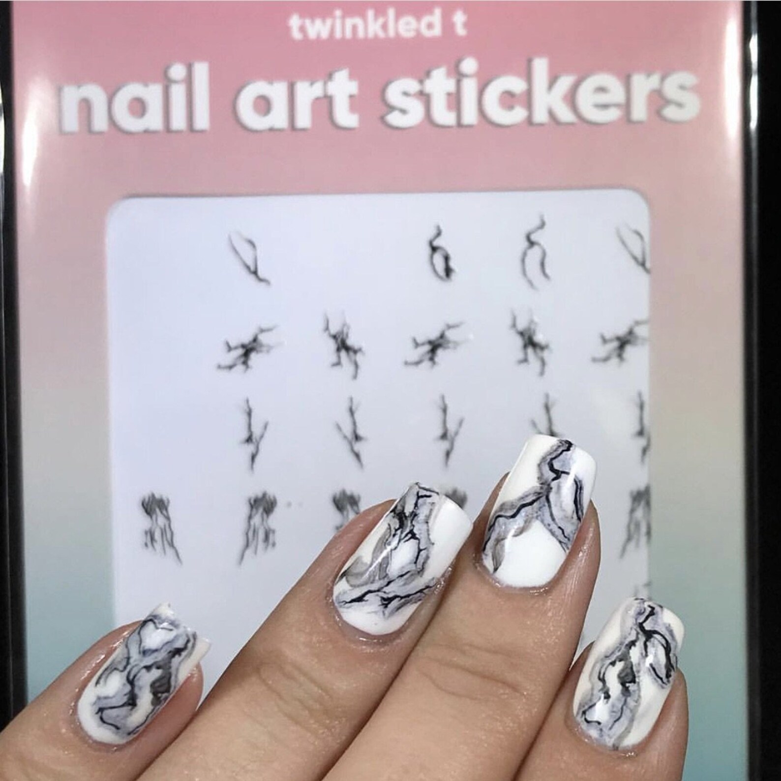 Marble Me Nail Art Stickers - Etsy