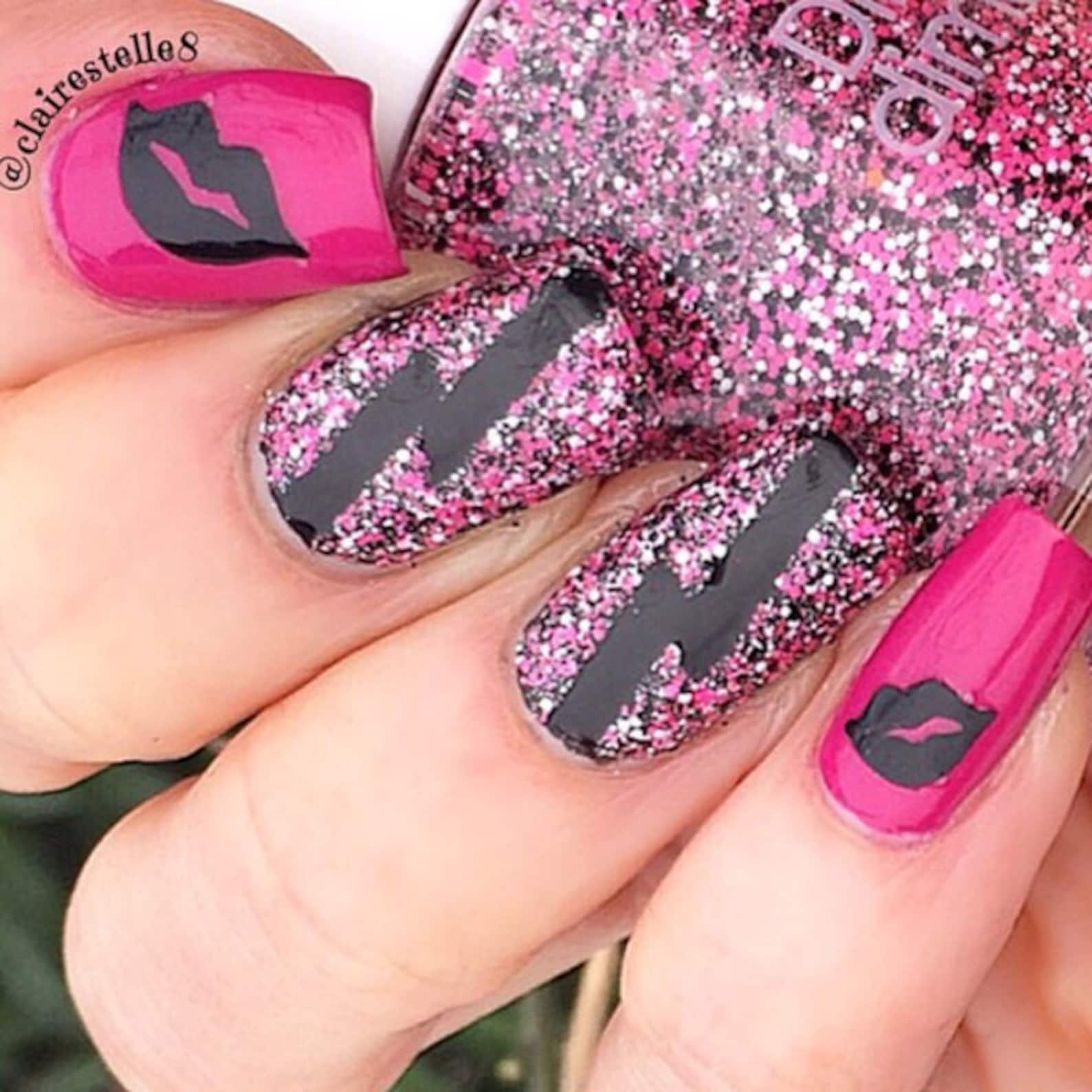 Lips Nail Vinyls | Etsy