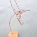 3D Copper wire hummingbird | Etsy