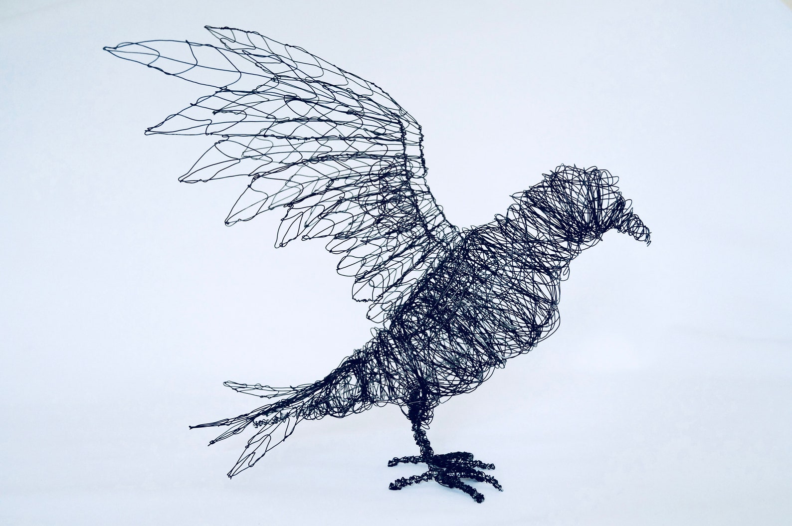 Stunning Crow Sculpture Bird Sculpture Bird Art Crow Art | Etsy UK