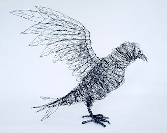 Wire Bird Sculpture | Etsy