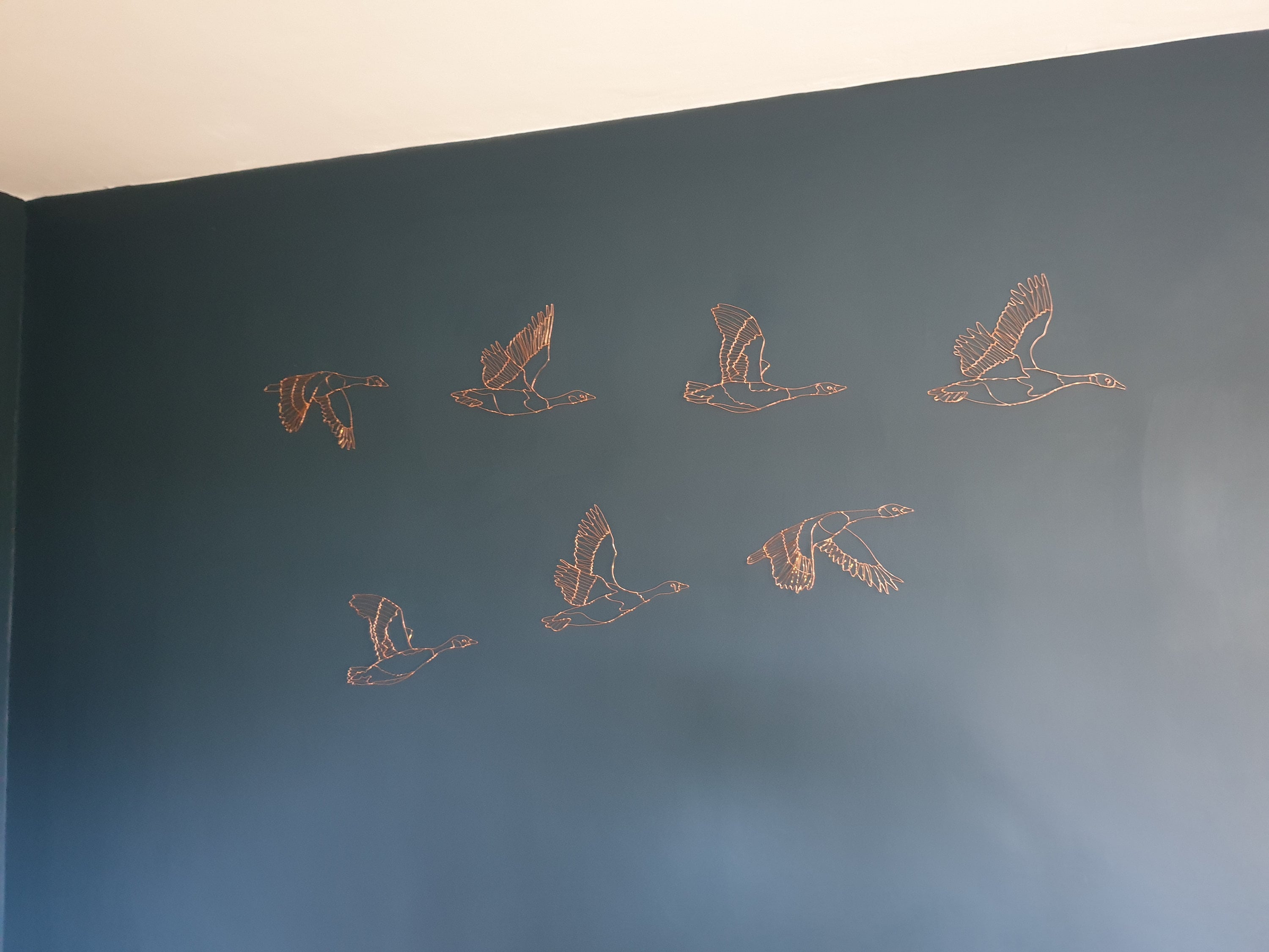 Canadian Geese Wire Sculpture Geese Art Bird Art Wire | Etsy UK