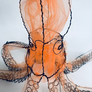 Octopus Wire Sculpture, Marine Sculpture, Wire Octopus, Sea Life, Sea ...