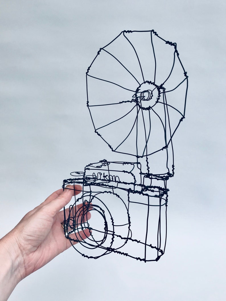 Antique Camera Sculpture Wire Camera Sculpture Wire | Etsy
