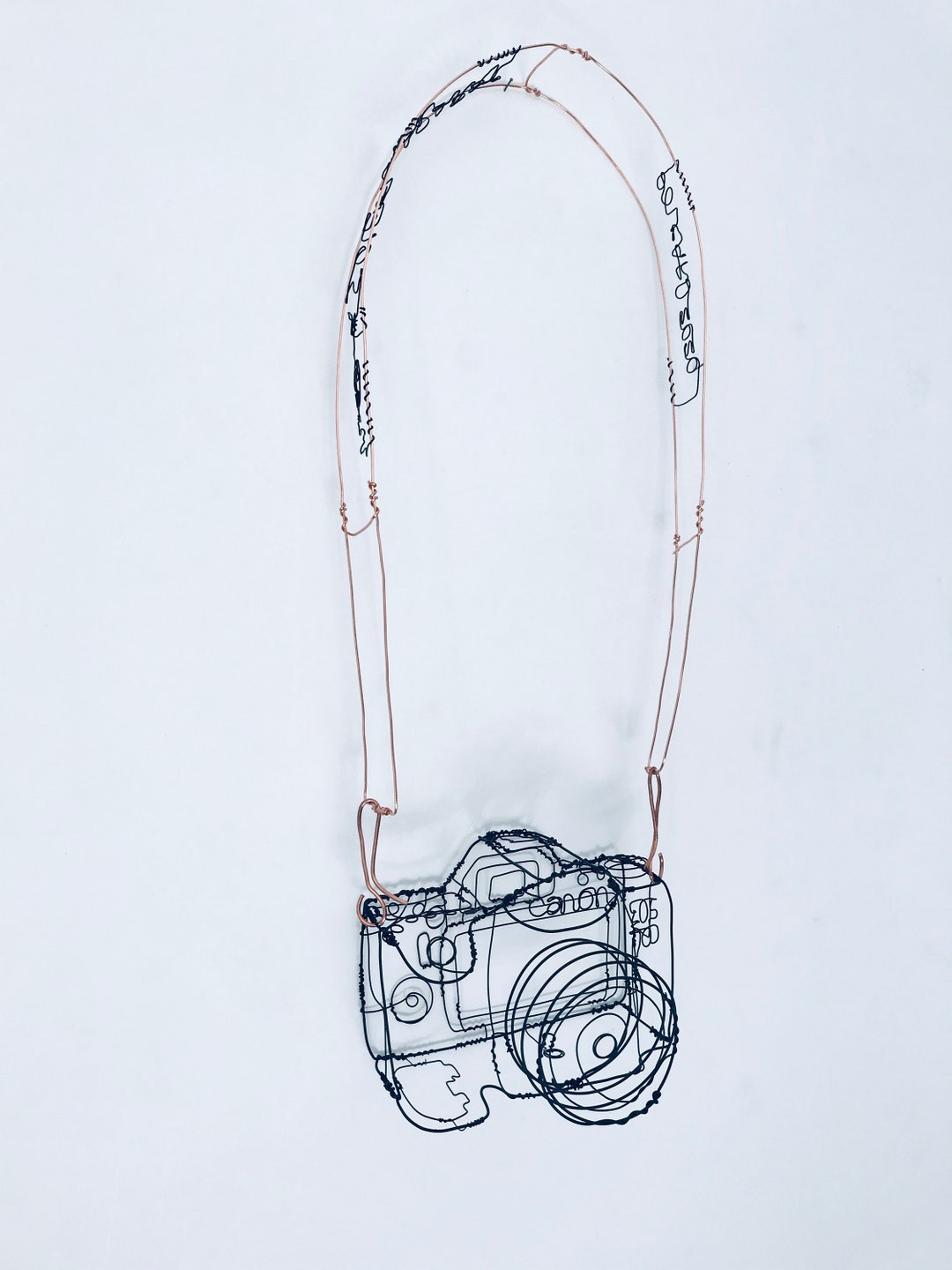 Custom Wire Camera Sculpture, Photography Ornament, Gift for ...