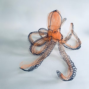 Octopus Wire Sculpture, Marine Sculpture, Wire Octopus, Sea Life, Sea ...