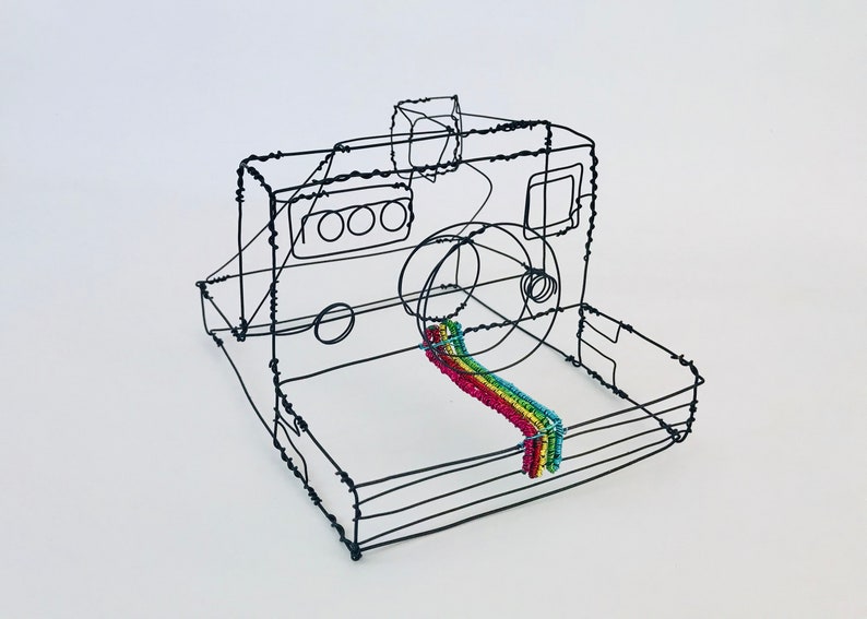 Wire Sculpture of Retro Camera Photography Gift Camera - Etsy Sweden