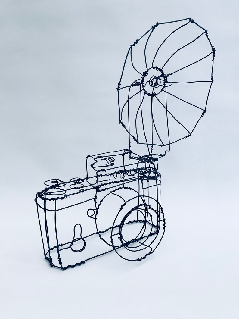 Antique Camera Sculpture Wire Camera Sculpture Wire | Etsy