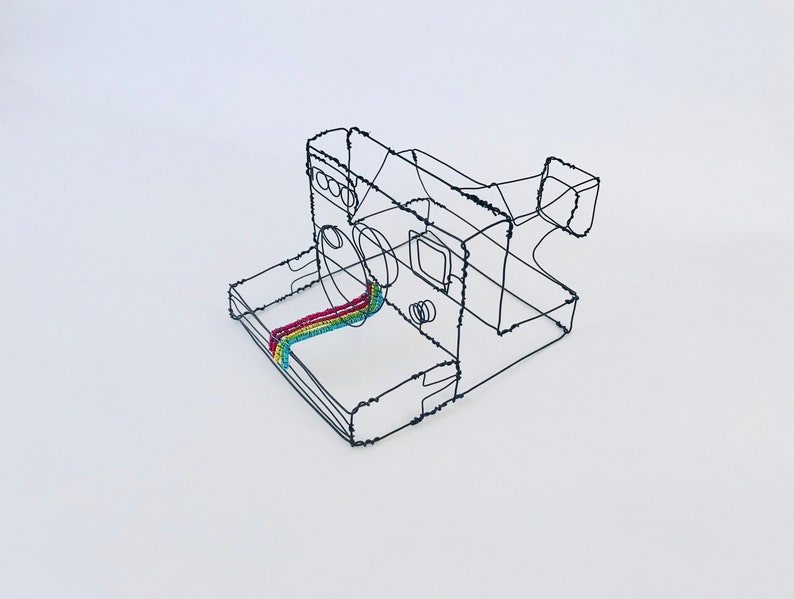 Wire Sculpture of Retro Camera Photography Gift Camera - Etsy Sweden