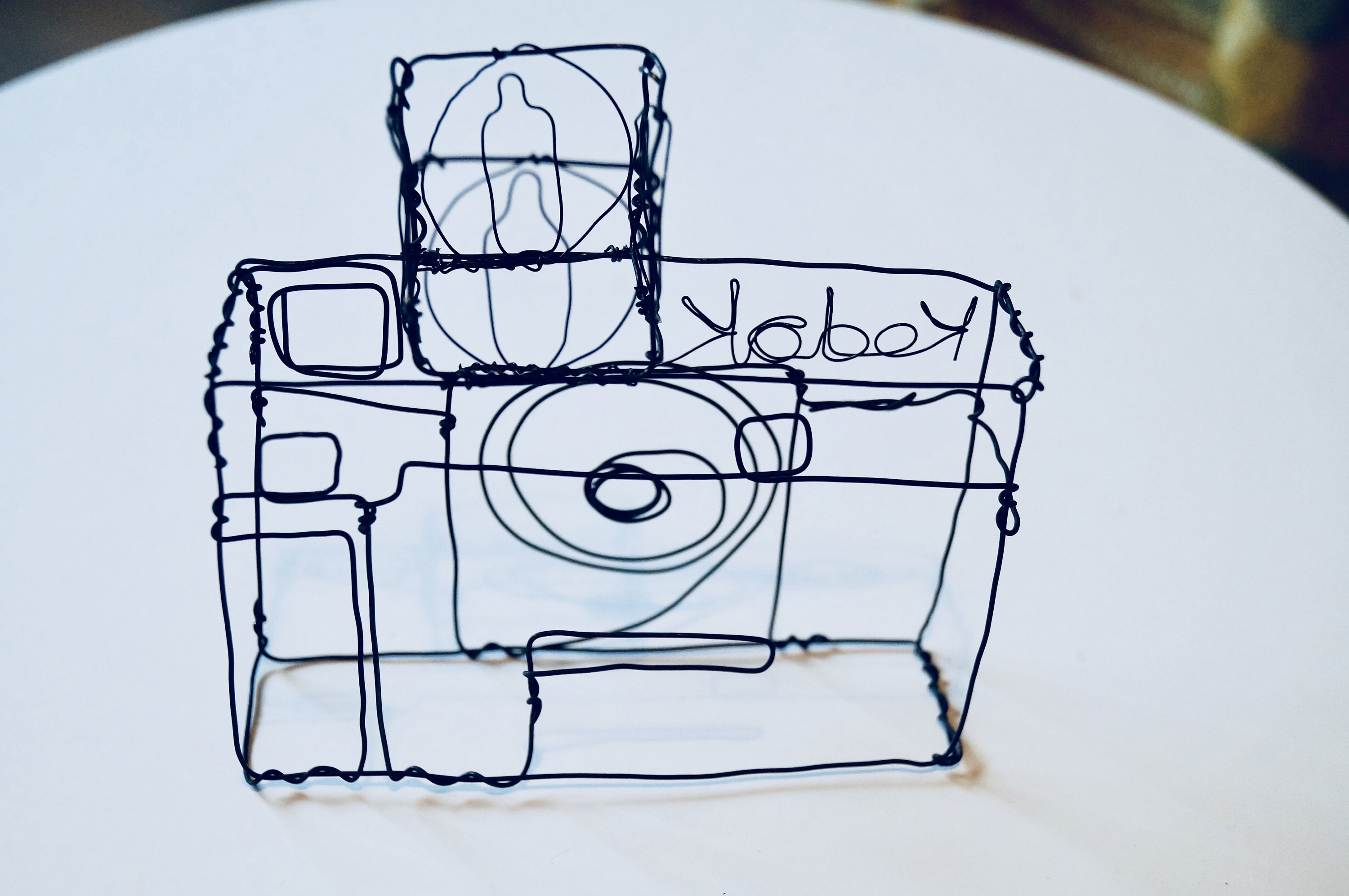 Wire Sculpture of Retro Camera Gift for Photographer | Etsy UK