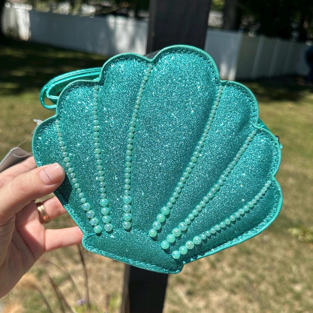 Little Mermaid Disney Store Pearl Embellished Clam Shell Purse - Etsy