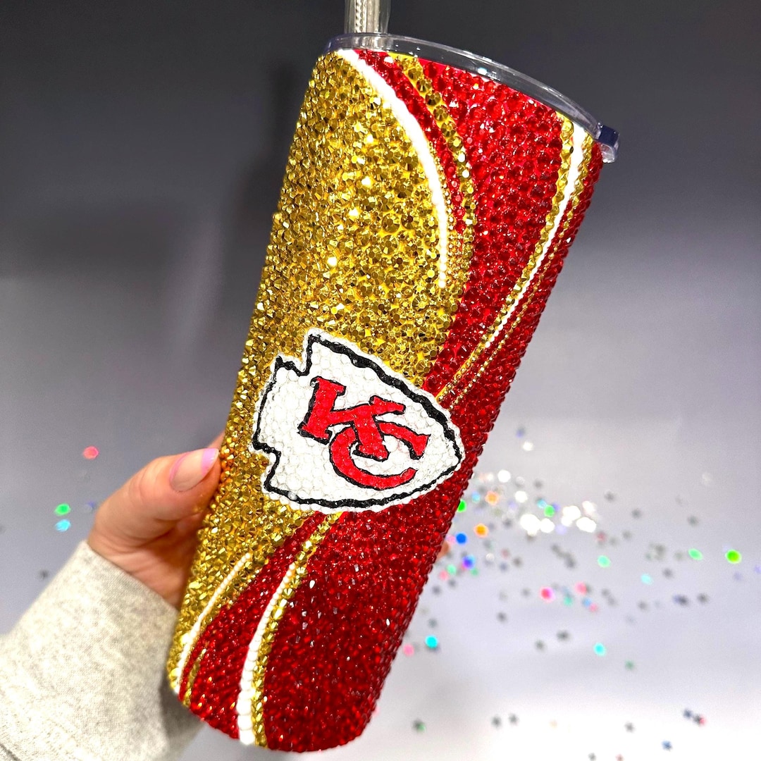 Bling Rhinestone Tervis Kansas City Chiefs 20oz. Ombre Stainless Steel ...