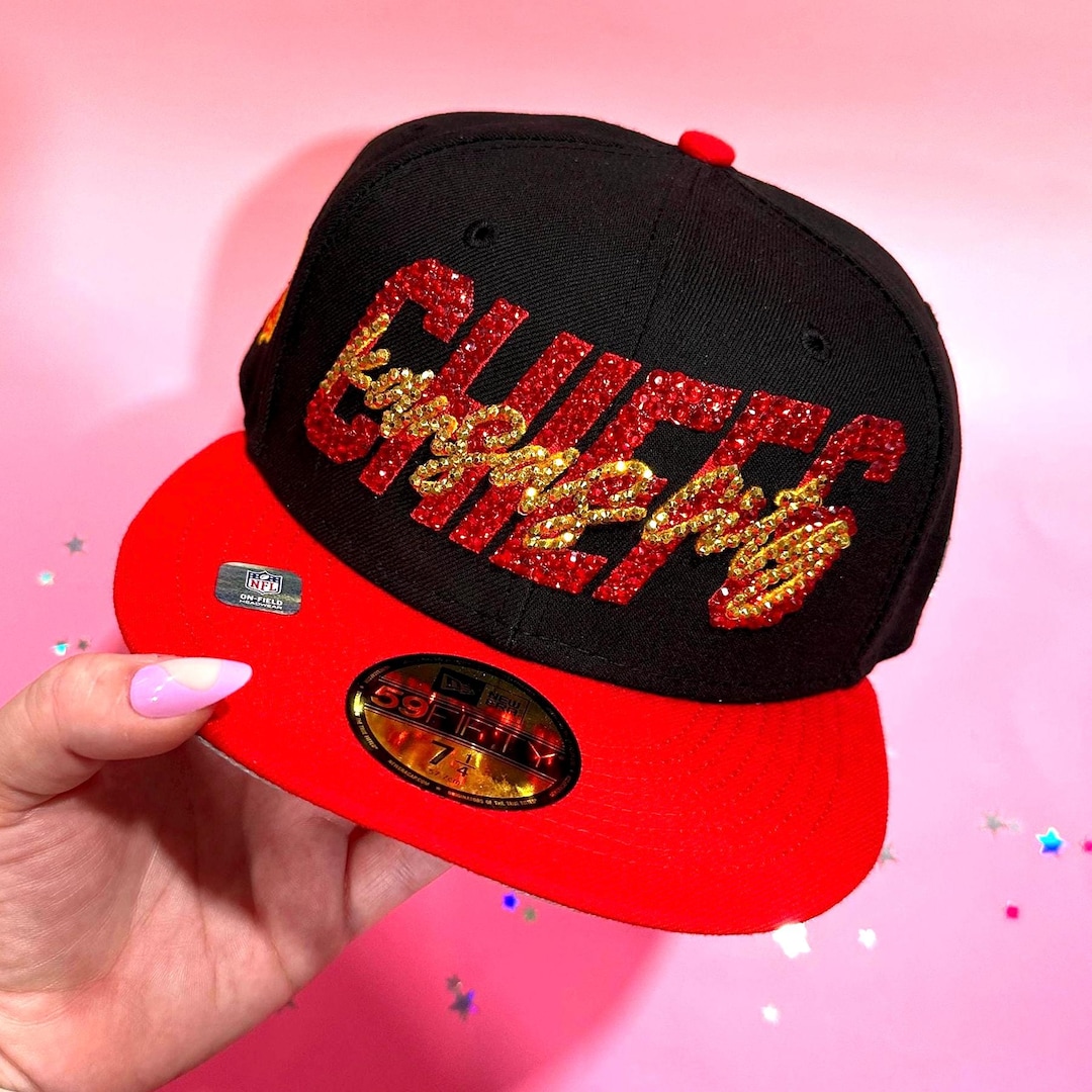 Bling Rhinestone New Era 59FIFTY 2022 NFL Draft On-stage Fitted Cap ...