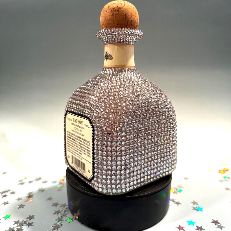 Bling Crystal Tequila Patron Reposado With Cork Stopper Glass 750ml ...