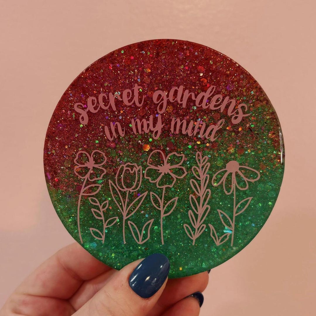 TTPD Secret Gardens Resin Coaster: Taylor Swift Inspired Swiftie Gift ...