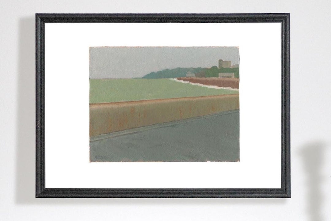 Folkestone Harbour Art Print, Coastal Seascape Drawing - Etsy