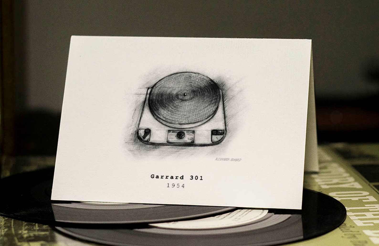 Garrard 301 Classic Hi-fi Greeting Card Beautifully Drawn - Etsy