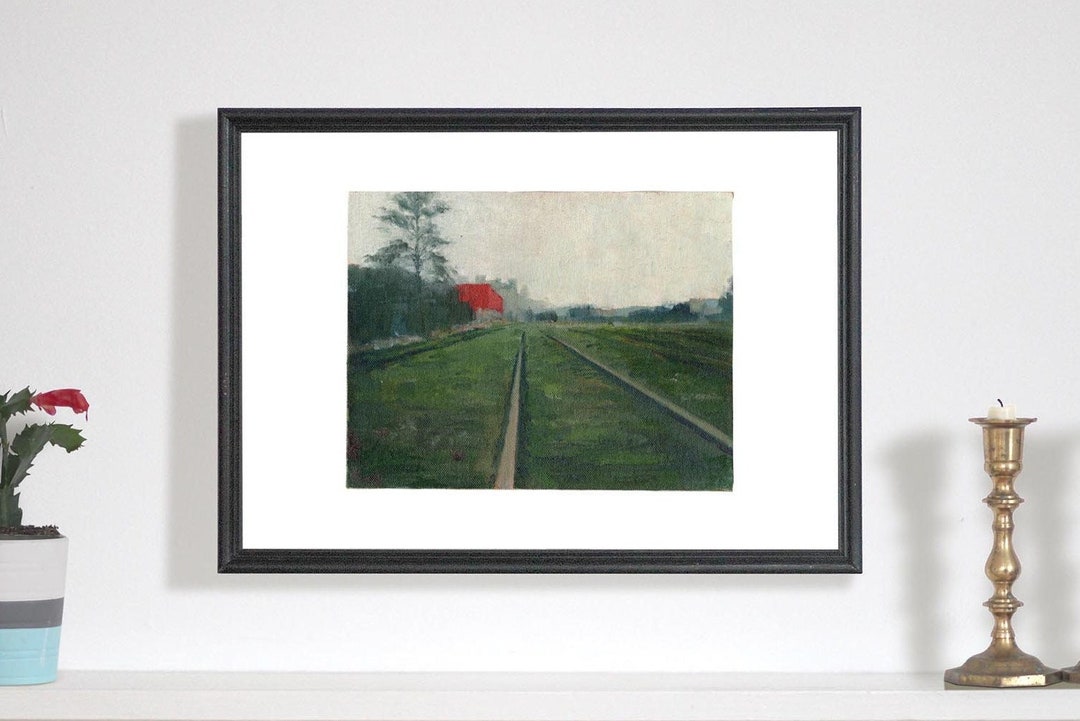 Old Railway Track in Ipswich, Art Print, Transport Art Print, Suffolk ...