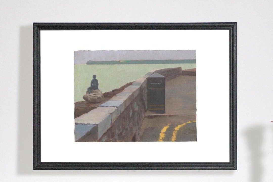 Harbour Folkestone Art Print, Mermaid Statue - Etsy