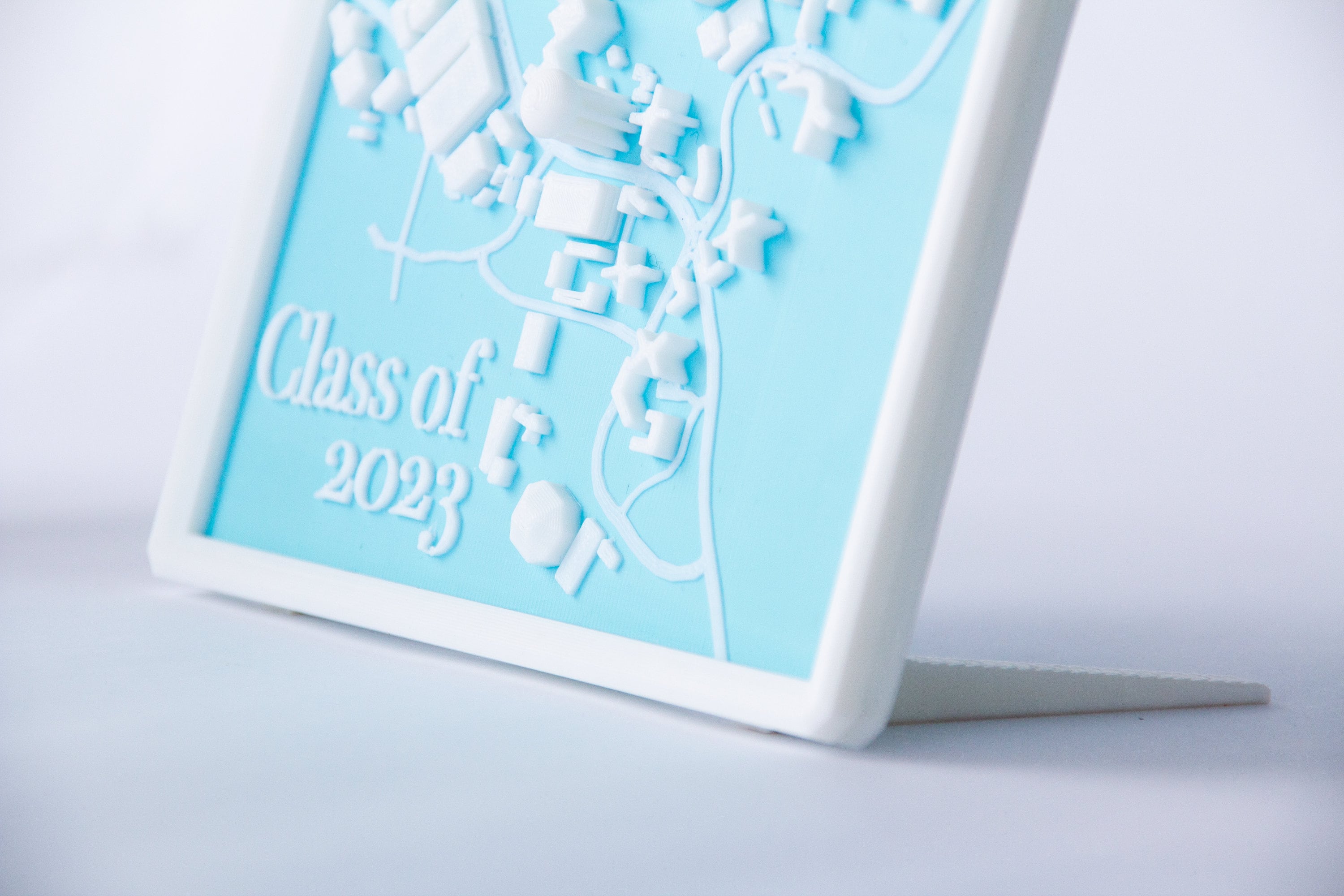 UNC Chapel Hill 3D Printed Map, UNC Graduation Gift, Acceptance Gift - Etsy