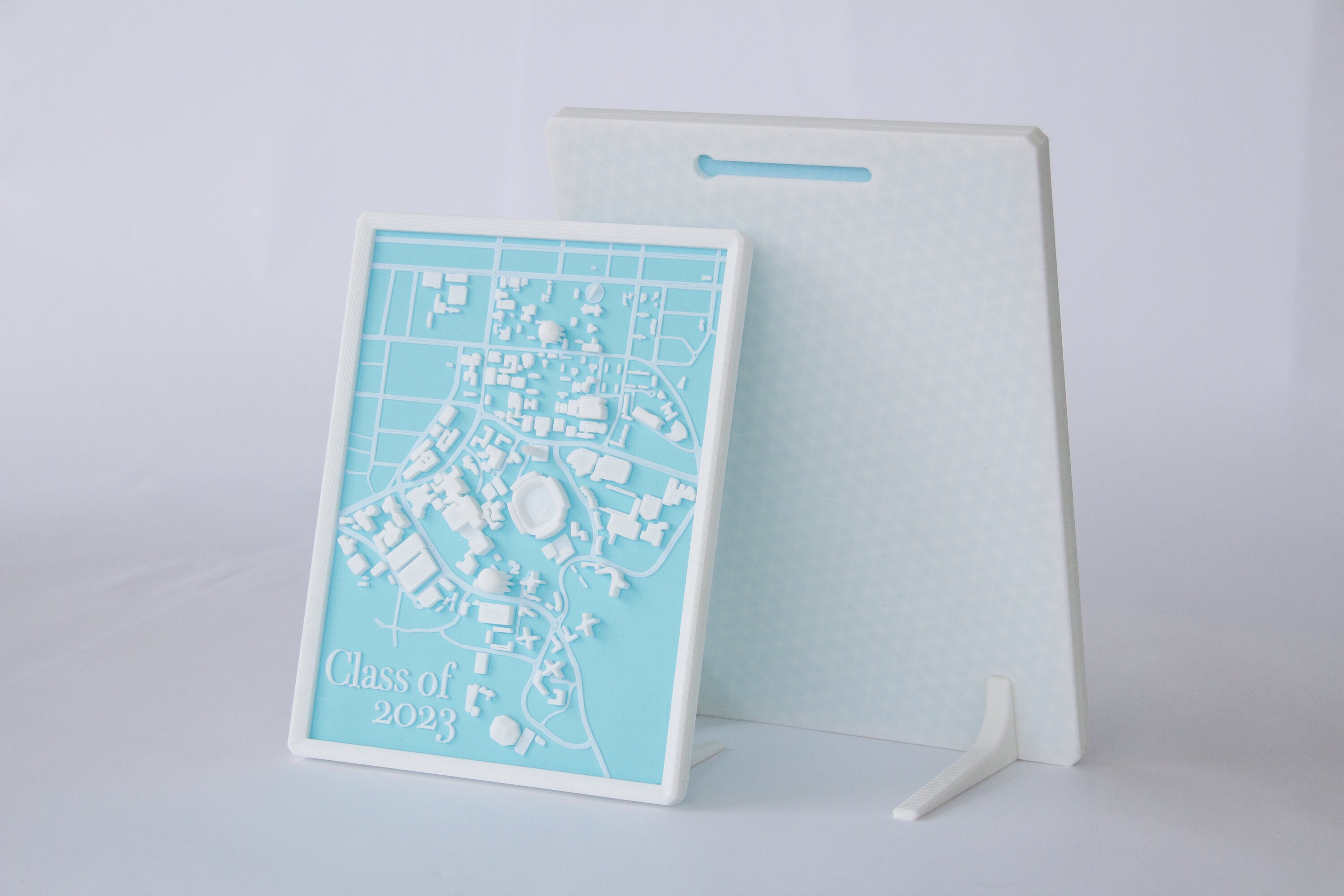 UNC Chapel Hill 3D Printed Map, UNC Graduation Gift, Acceptance Gift - Etsy