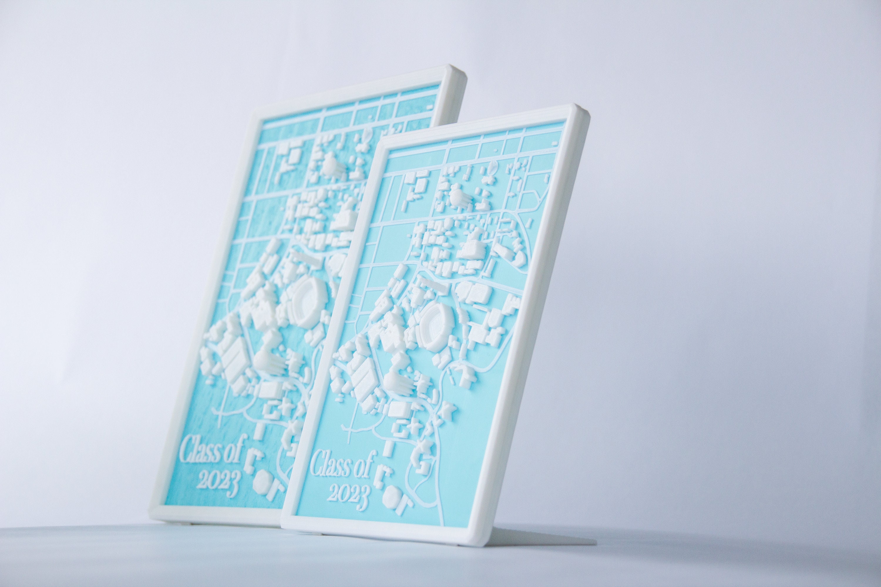 UNC Chapel Hill 3D Printed Map, UNC Graduation Gift, Acceptance Gift - Etsy