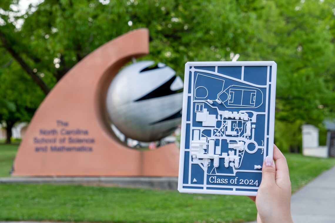 NCSSM 3D Printed Map, Graduation Gift, Acceptance Gift - Etsy