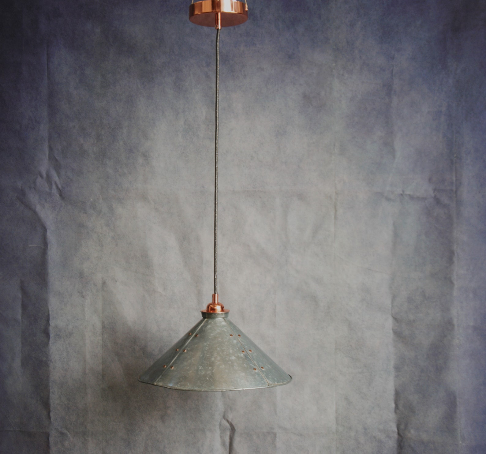 Modern Industrial Lampshade Home Decor, Metal Unique Zinc and Copper ...