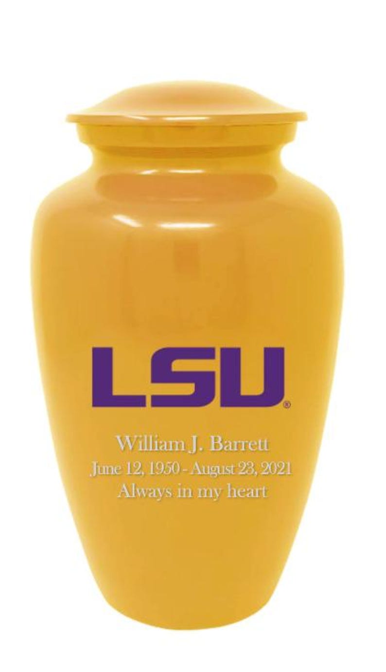 LSU Football Cremation Urn - Etsy