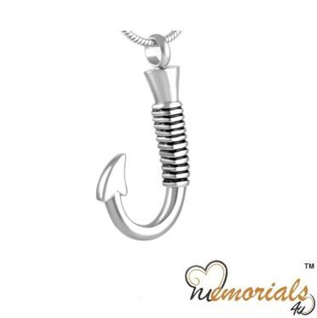 Fish Hook Pendant - Etsy