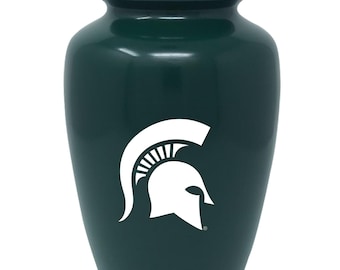 Spartans Michigan State University College Cremation Urn Green - Etsy