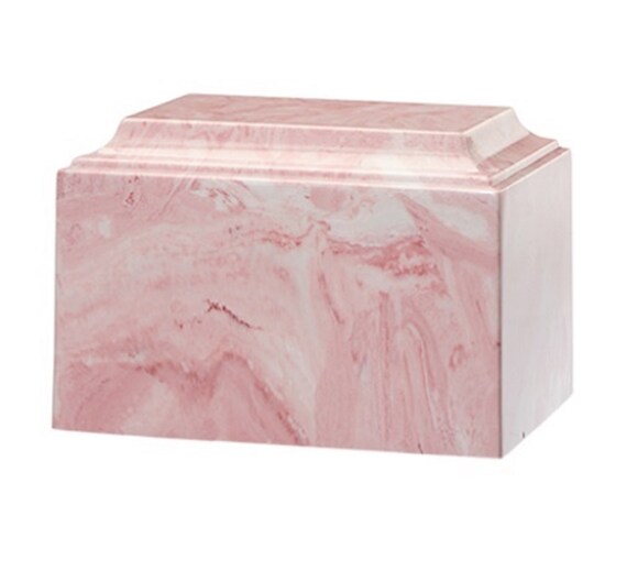 Pink Cultured Marble Cremation Urn | Etsy