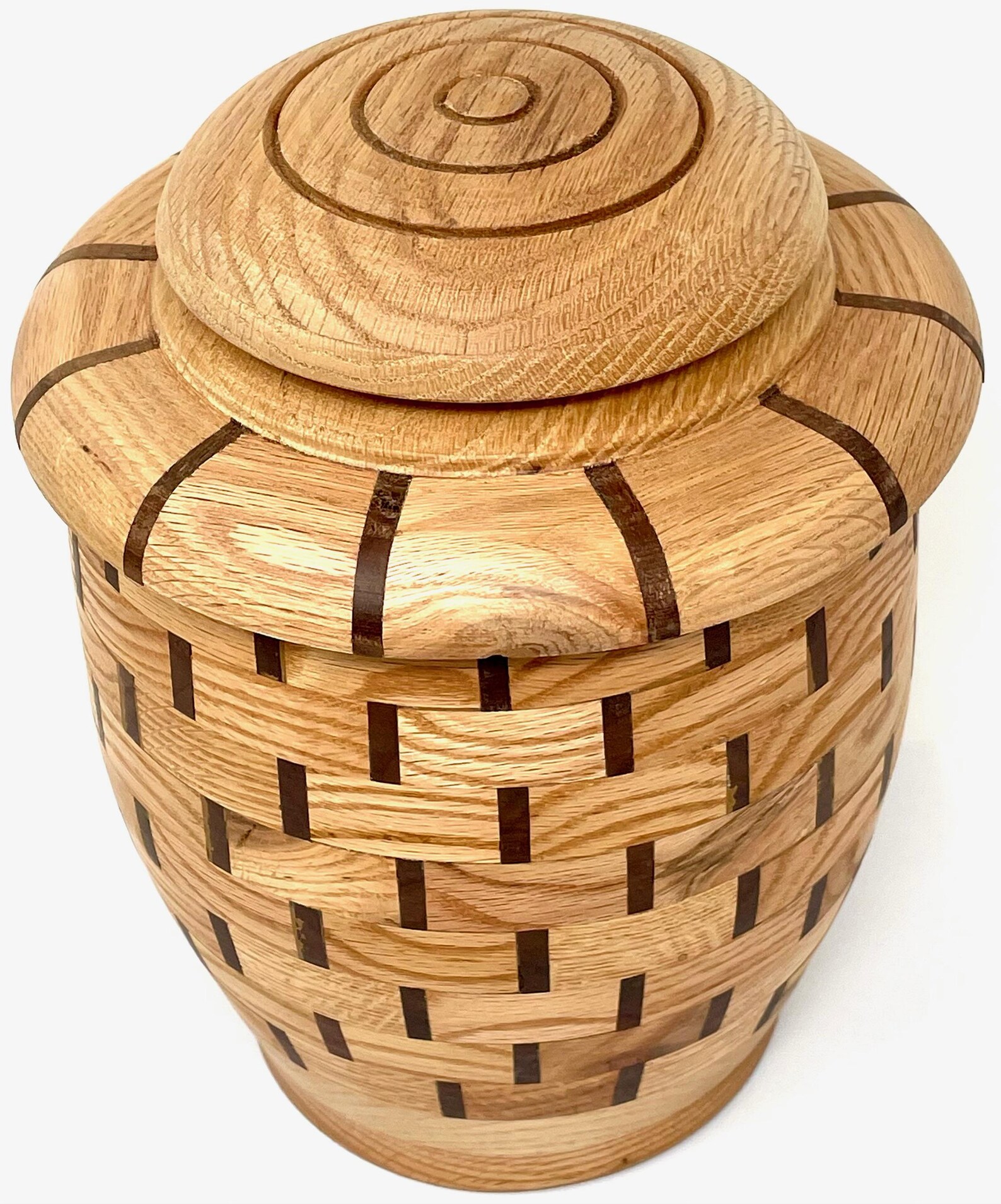 LIMITED Handcrafted Oak & Walnut Wood Urn - Etsy