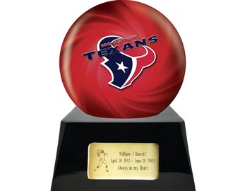 Football Cremation Urn With Optional Pittsburgh Steelers Ball Decor and ...