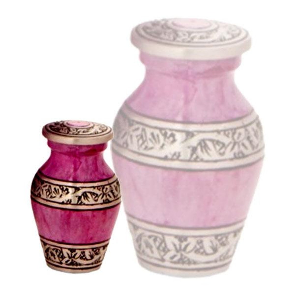 Classic Alloy Cremation Urn Lotus Pink Adult Funeral Urn - Etsy