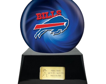 Football Cremation Urn With Optional Green Bay Packers Ball Decor and ...