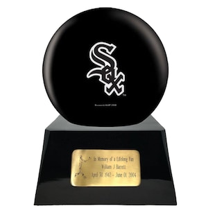 Baseball Cremation Urn With Optional Chicago White Sox Ball Decor and ...