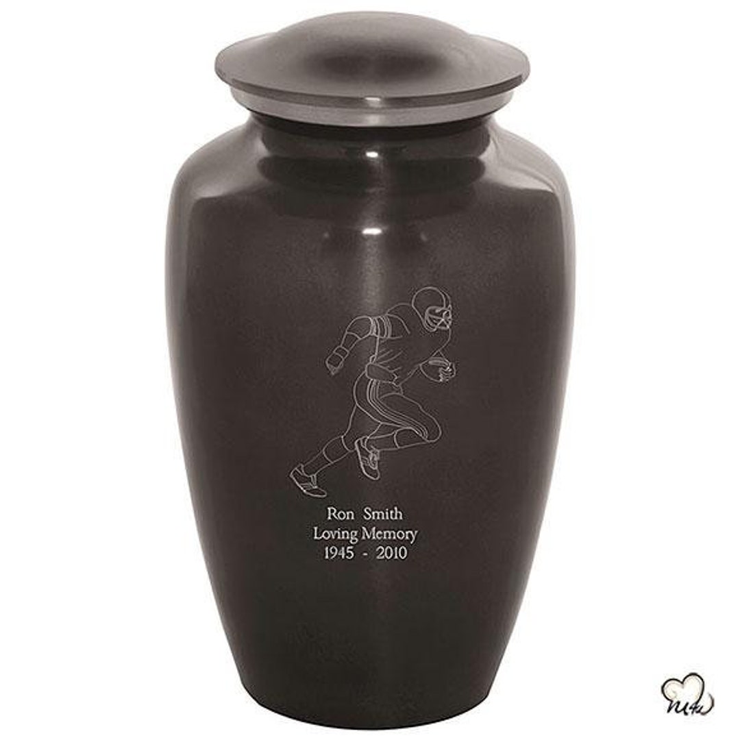 Custom Engraved Football Cremation Urn - Etsy