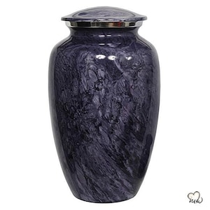 Violet Marble Alloy Large Cremation Urn - Etsy